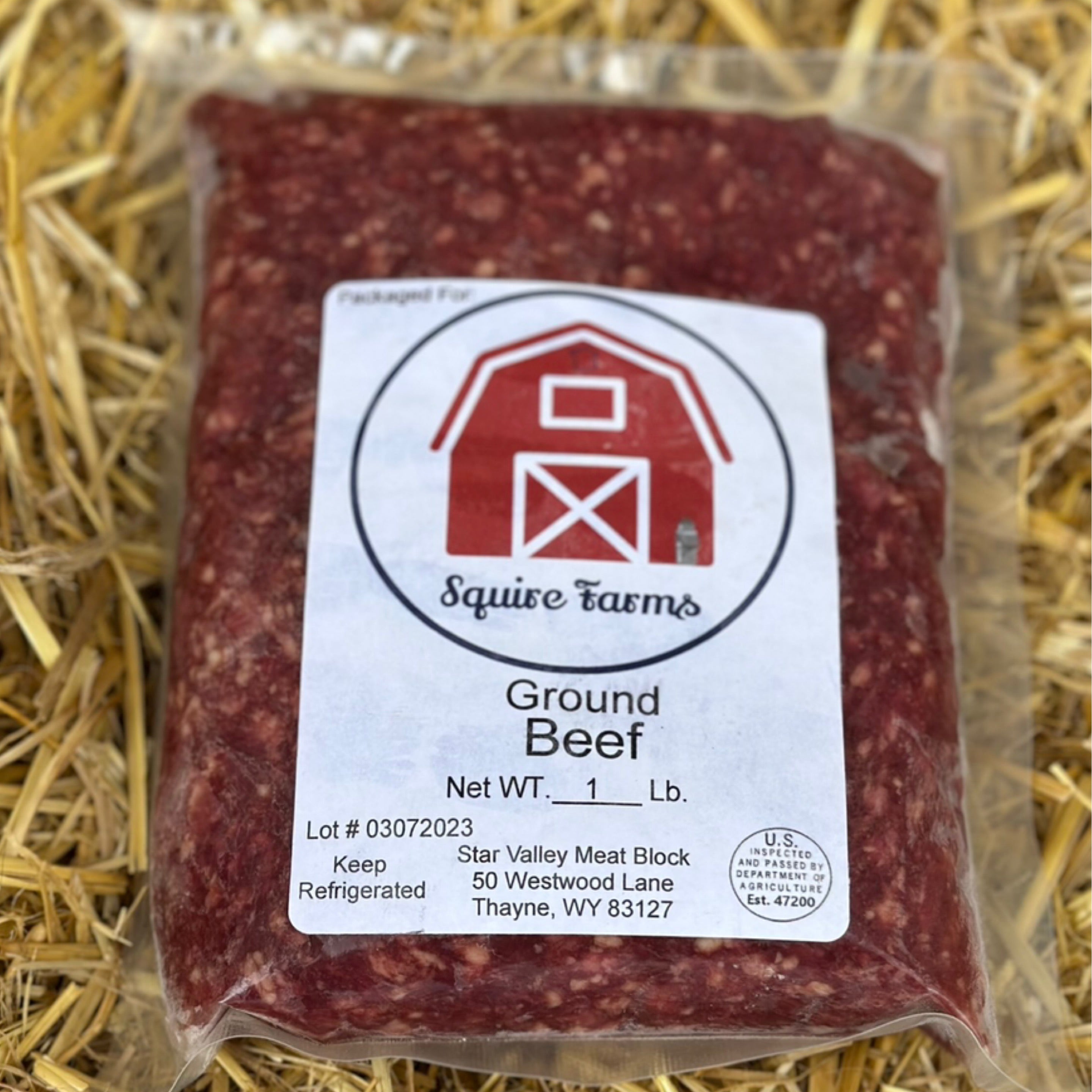 Ground Beef 100% grass fed and finished | Squire Farms | (307) 699-1610